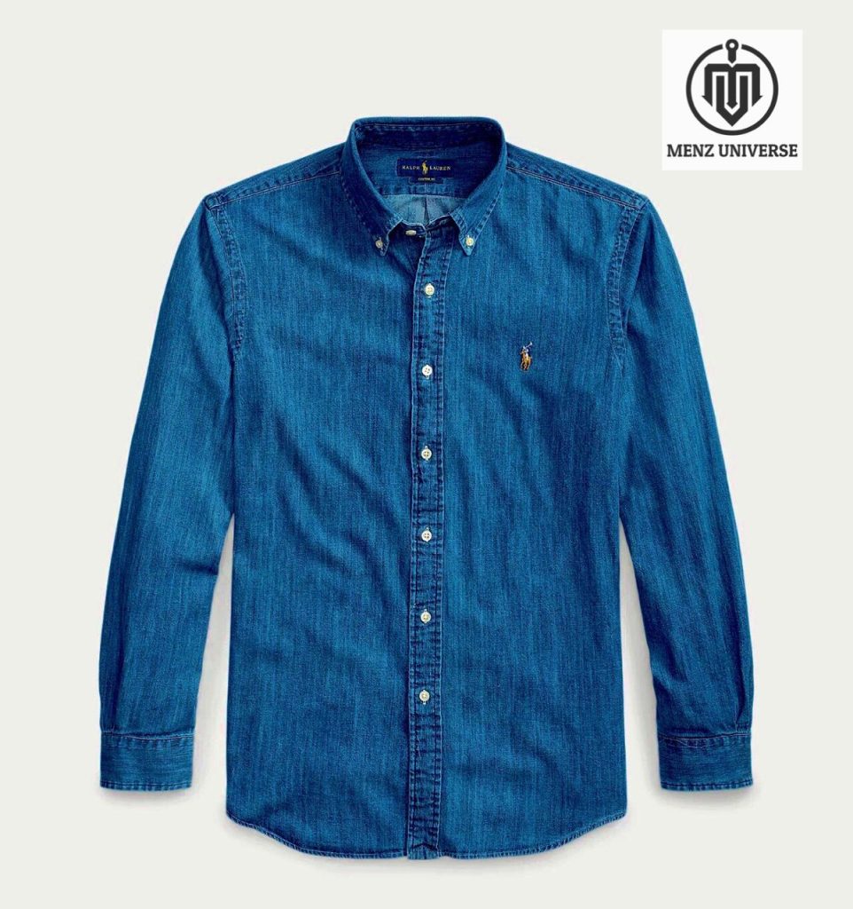 Ralph Lauren Denim Shirt – Deep Blue – Menz Universe
